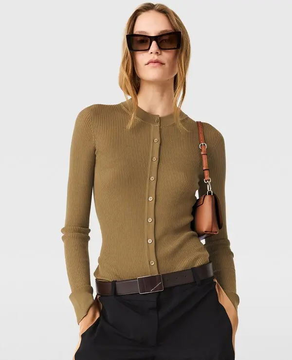 Stella McCartney Crewneck Fine Knit Cardigan