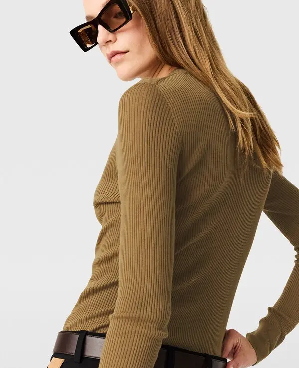Stella McCartney Crewneck Fine Knit Cardigan