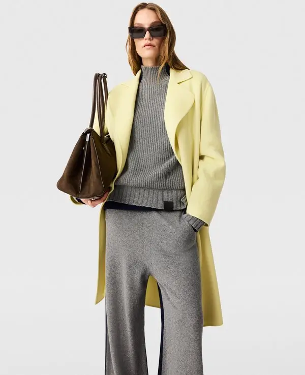 Stella McCartney Turtleneck Contrast Panel Jumper - Grey/navy