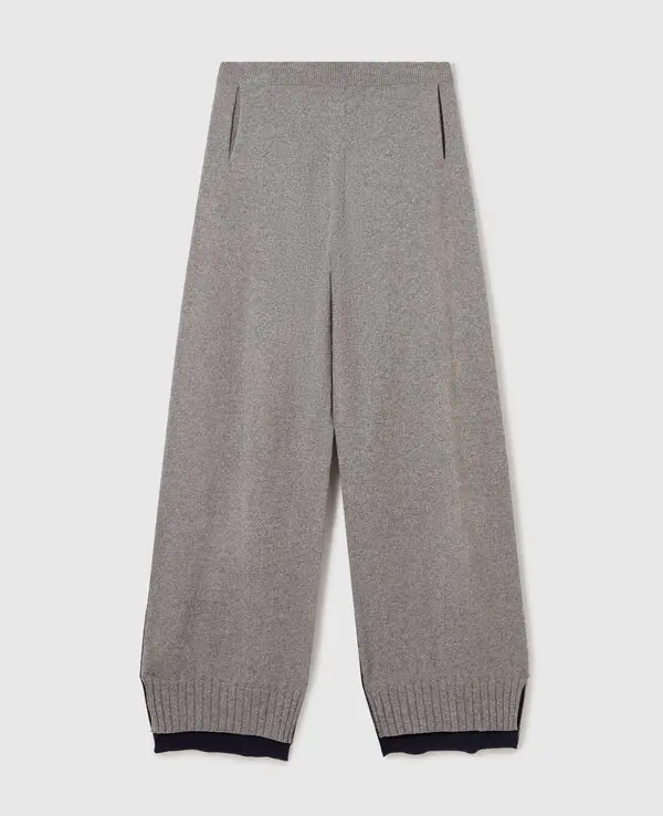 Stella McCartney Wide-leg Contrast Panel Trousers
