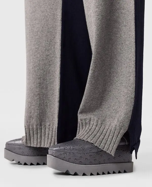 Stella McCartney Wide-leg Contrast Panel Trousers