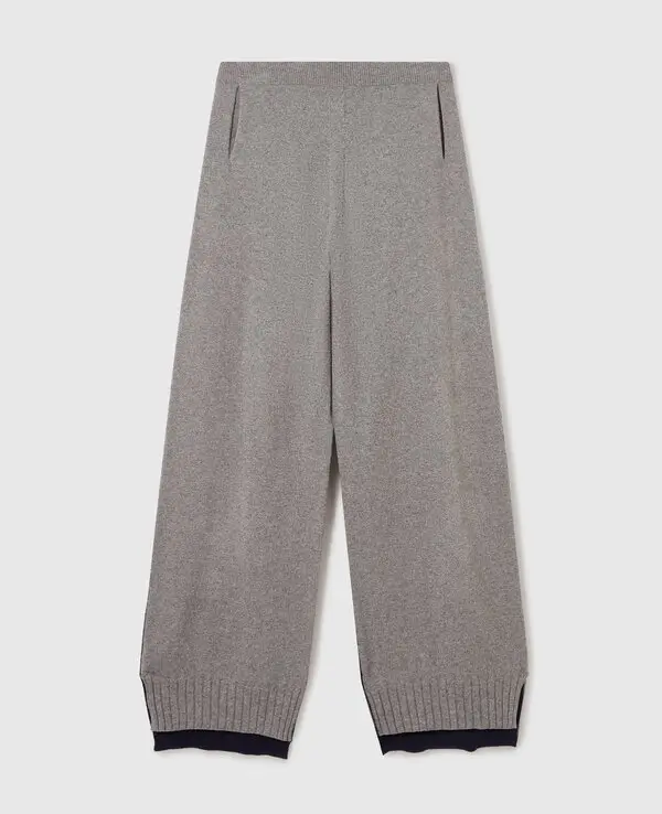 Stella McCartney Wide-leg Contrast Panel Trousers