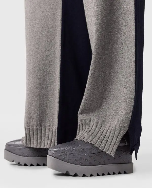 Stella McCartney Wide-leg Contrast Panel Trousers
