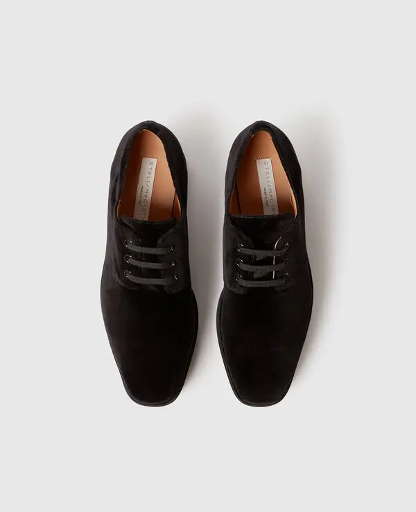 Stella McCartney Elyse Velvet Platform Shoes