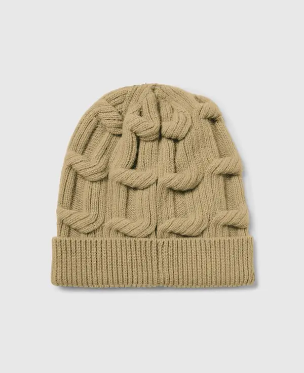 Stella McCartney Falabella Cable-knit Beanie
