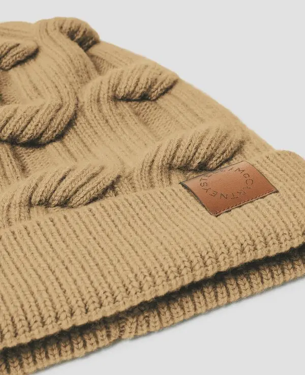 Stella McCartney Falabella Cable-knit Beanie