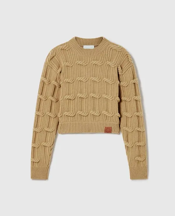 Stella McCartney Falabella Cable-knit Crewneck Jumper