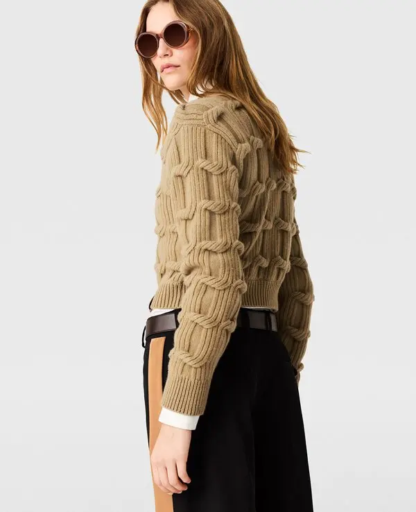 Stella McCartney Falabella Cable-knit Crewneck Jumper