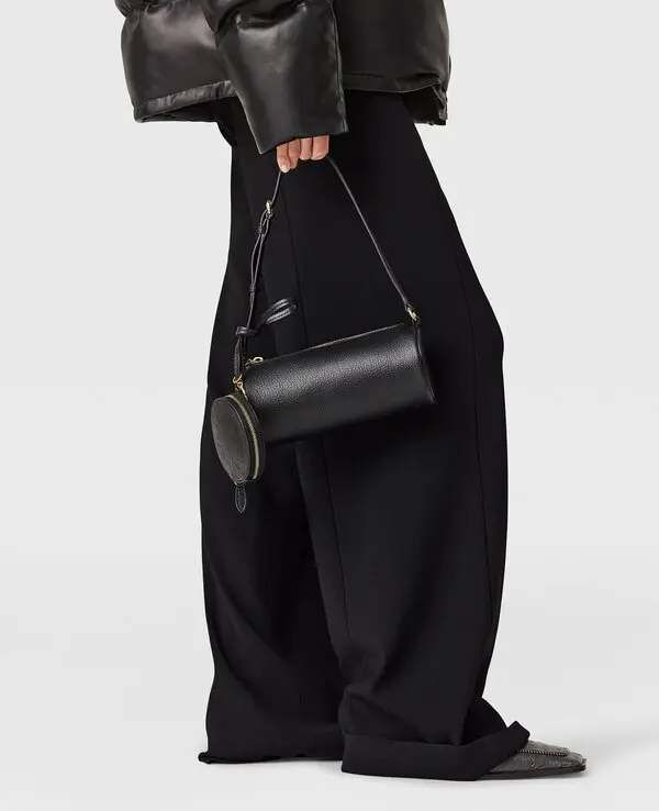 Stella McCartney Logo Bowling Shoulder Bag - Black
