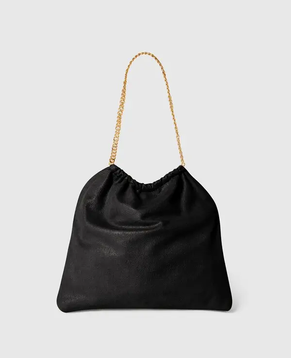 Stella McCartney Falabella Drawstring Shoulder Bag - Black