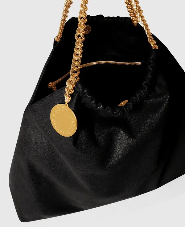 Stella McCartney Falabella Drawstring Shoulder Bag - Black