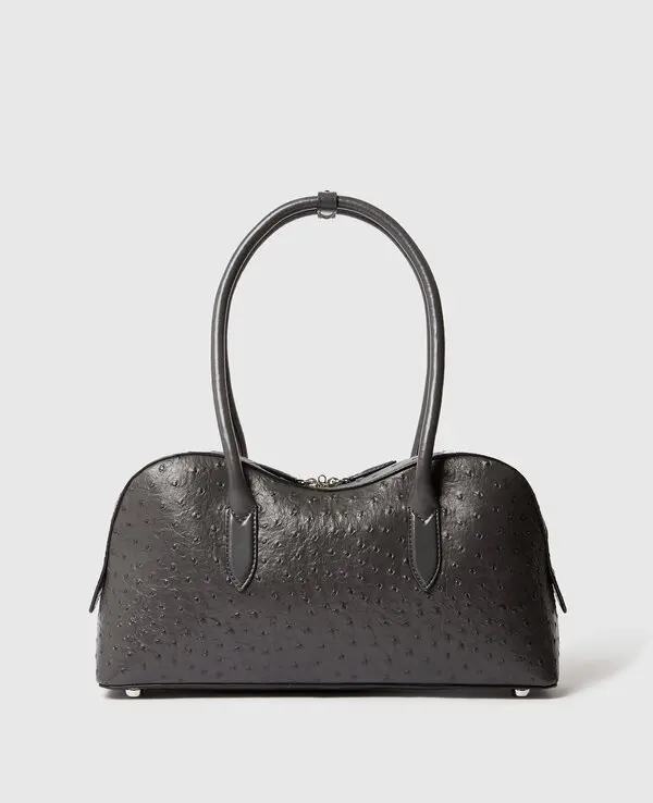 Stella McCartney Ryder Ostrich Shoulder Bag
