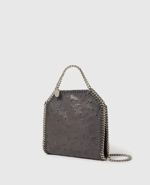 Stella McCartney Falabella Ostrich Tiny Tote Bag