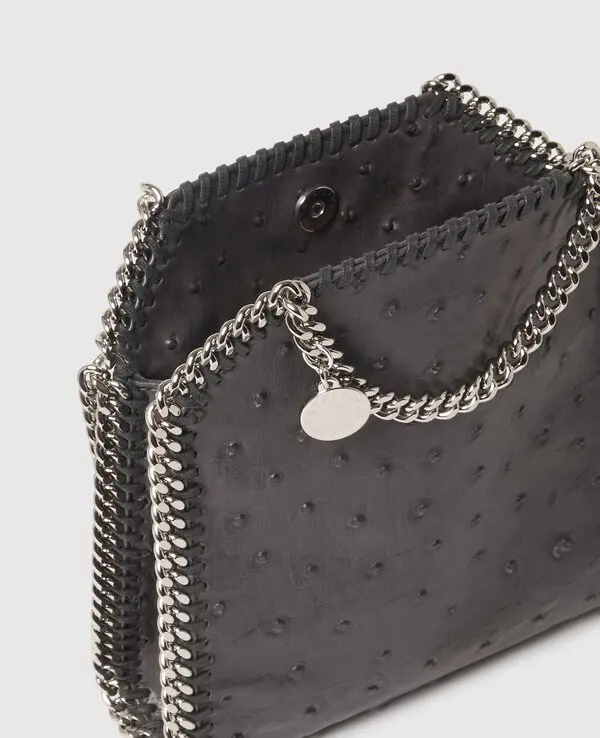 Stella McCartney Falabella Ostrich Tiny Tote Bag