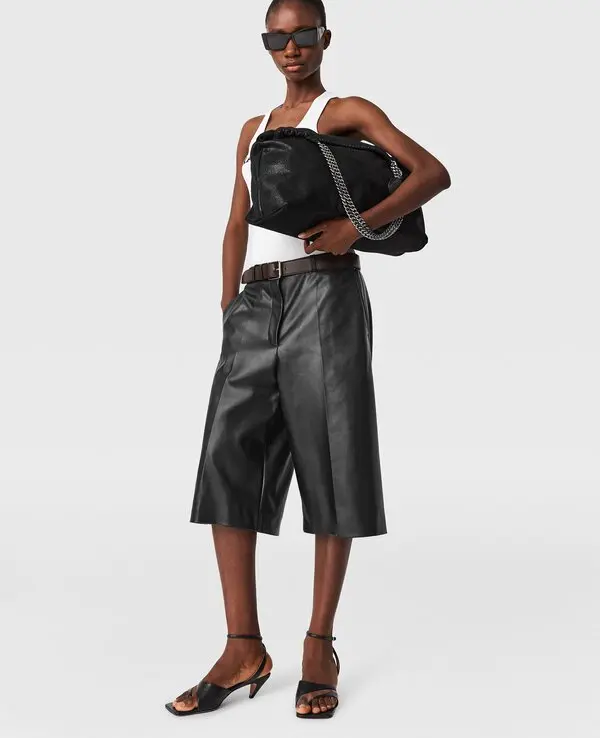 Stella McCartney Wide-leg Vegan Bermuda Shorts