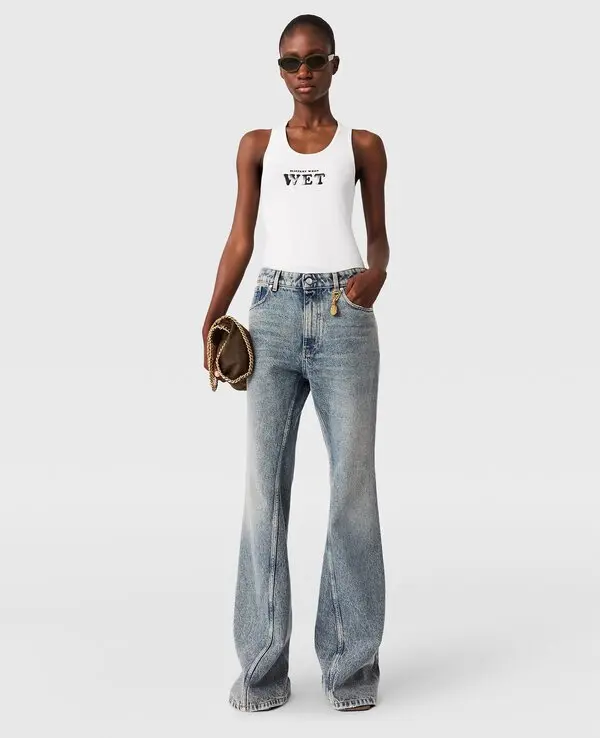 Stella McCartney Vintage Wash Bootcut Jeans - Mid Blue