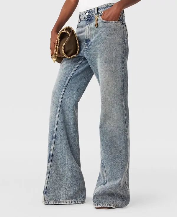 Stella McCartney Vintage Wash Bootcut Jeans - Mid Blue