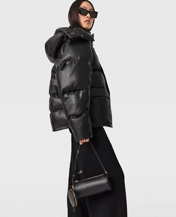 Stella McCartney Padded Vegan Leather Puffer Coat
