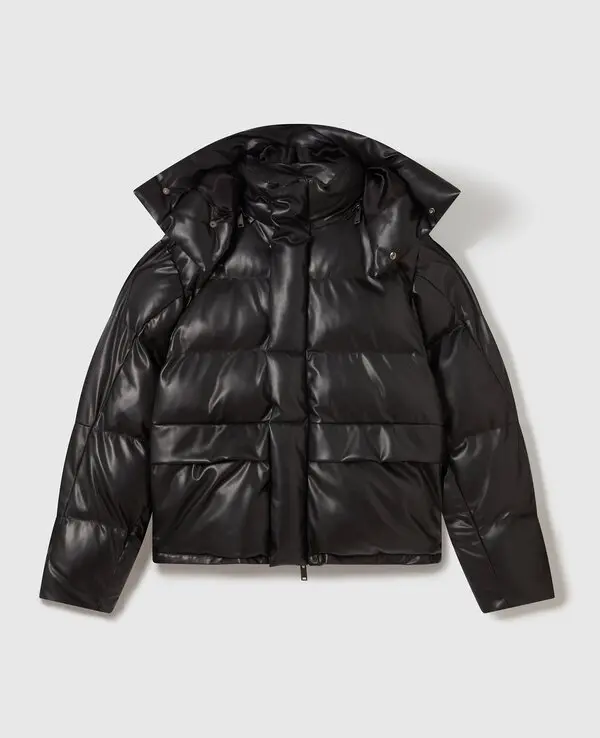 Stella McCartney Padded Vegan Leather Puffer Coat
