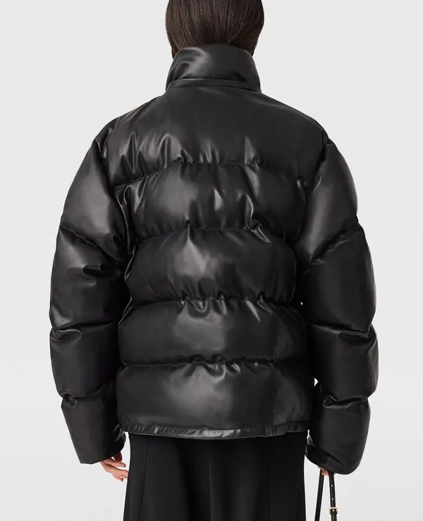 Stella McCartney Padded Vegan Leather Puffer Coat