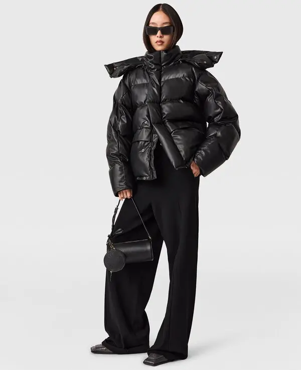 Stella McCartney Padded Vegan Leather Puffer Coat