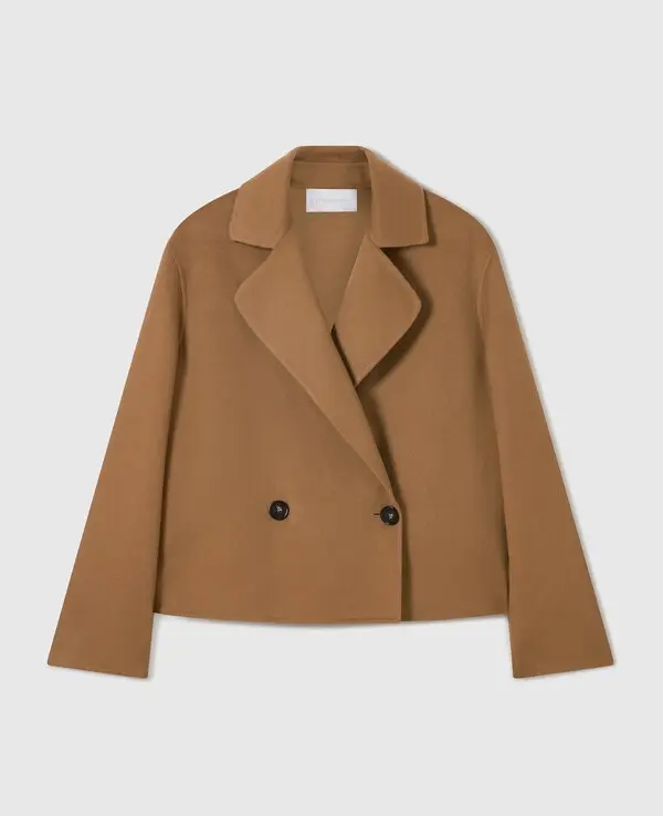 Stella McCartney Double-breasted Cropped Peacoat Jacket
