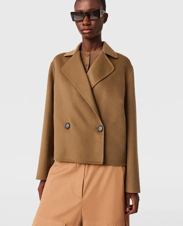 Stella McCartney Double-breasted Cropped Peacoat Jacket