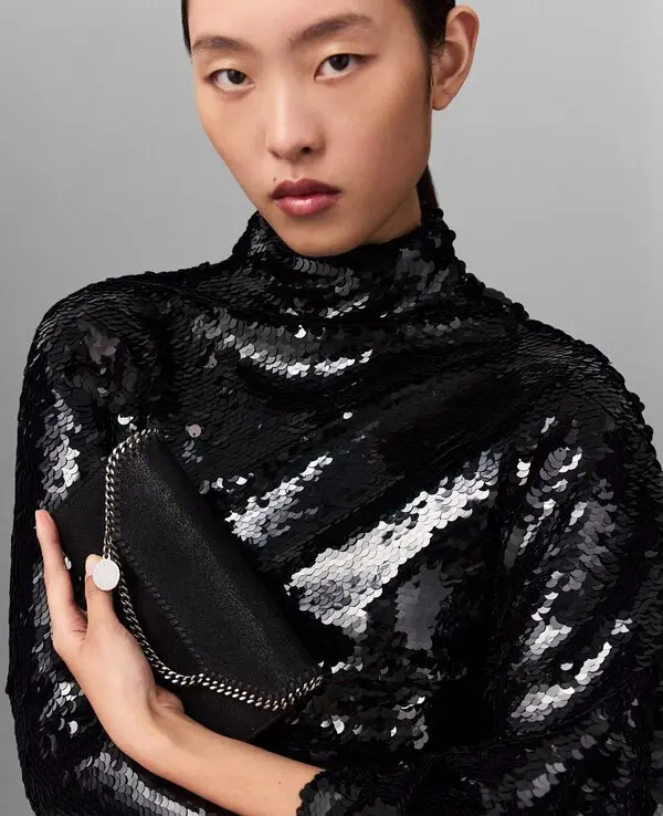Stella McCartney Sequin Draped Mini Dress