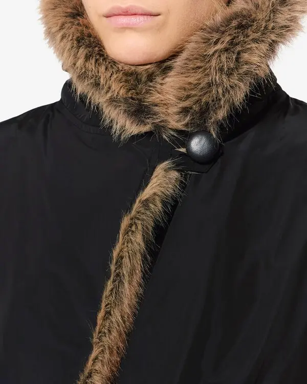 Isabel Marant Étoile Charone" Parka With Faux Fur Trim - Black