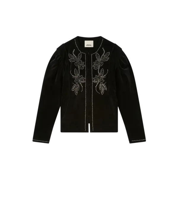 Isabel Marant Étoile Pietra Velvet Jacket - Black