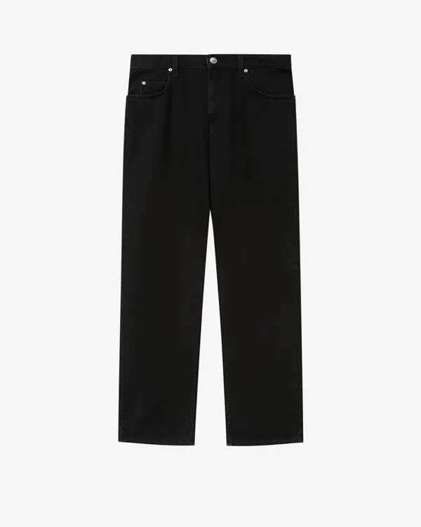 Isabel Marant Dromie Relaxed Straight Leg Jeans - Black