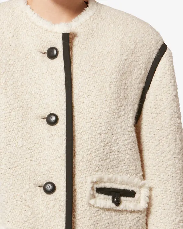Isabel Marant Maylin Short Tweed Coat