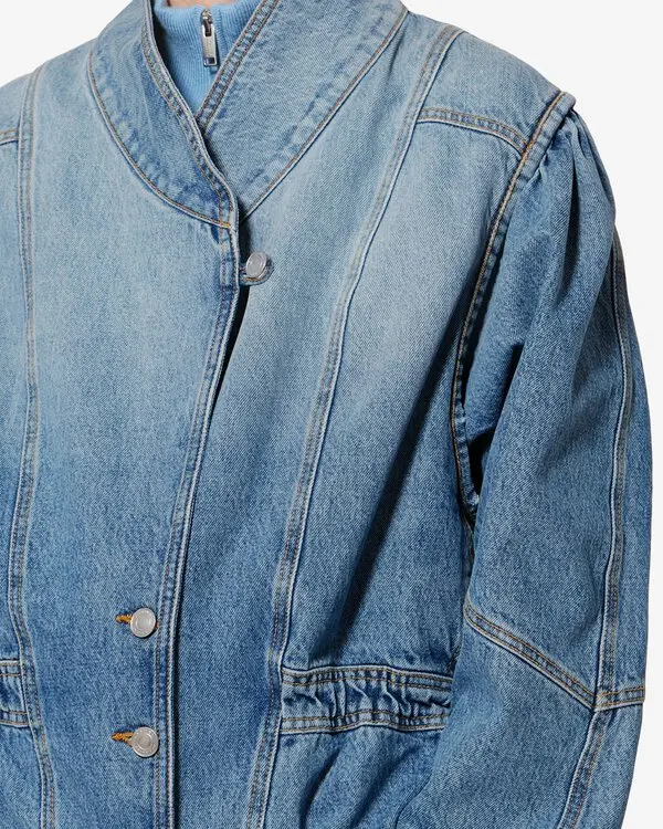 Isabel Marant Dolie Denim Jacket - Light Blue