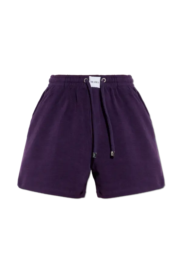 Attico Logo Shorts - Purple