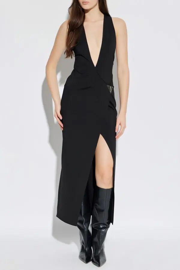 Attico Sleeveless Fitted Midi Dress