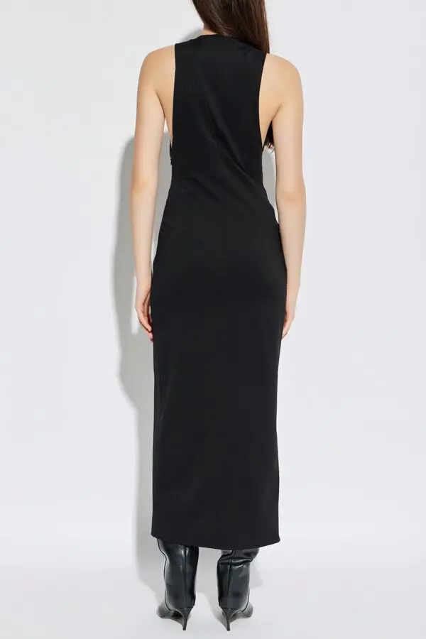 Attico Sleeveless Fitted Midi Dress