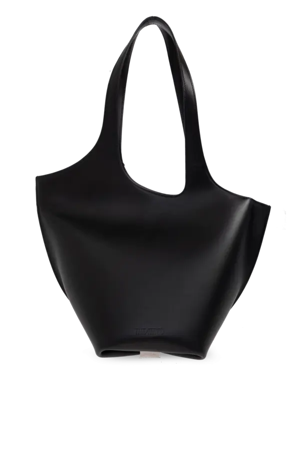 Attico La Scoop Medium Shopper Bag - Black