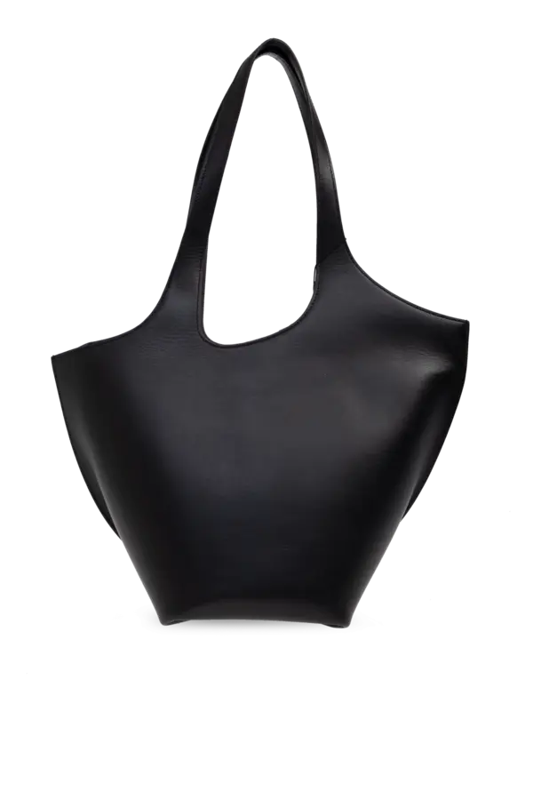 Attico La Scoop Medium Shopper Bag - Black