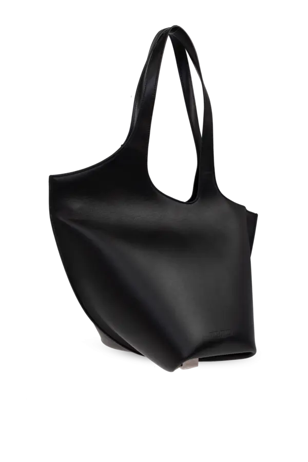 Attico La Scoop Medium Shopper Bag - Black