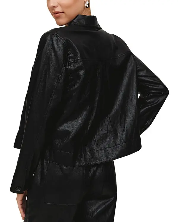 Bella Dahl Faux Leather Jacket - Black
