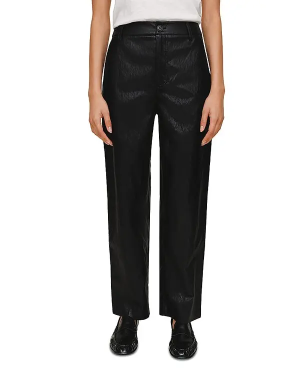 Bella Dahl Faux Leather Pants - Black