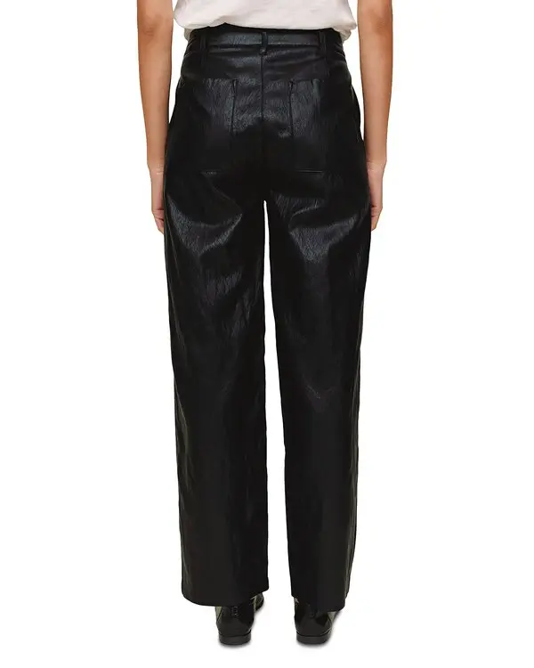 Bella Dahl Faux Leather Pants - Black
