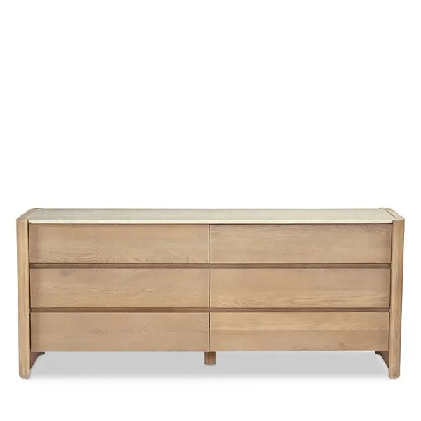 MOE'S HOME COLLECTION Lane 6 Drawer Dresser - Natural