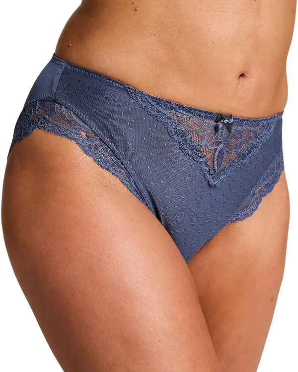 Hunkemoller Sophie High Knickers - Blue Indigo