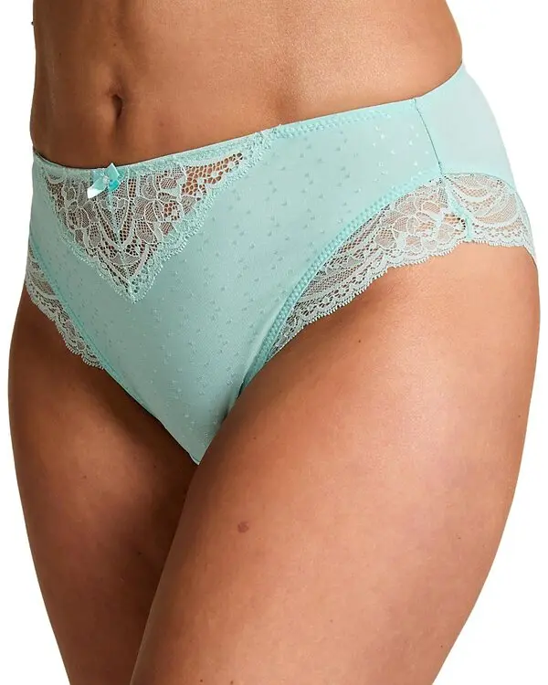 Hunkemoller Sophie High Knickers - Eggshell Blue