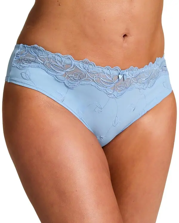 Hunkemoller Brazilian Diva Thong Shorts - Bel Air Blue