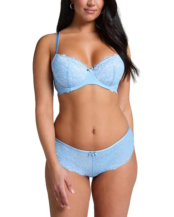 Hunkemoller Marine Brazilian Knickers - Bel Air Blue