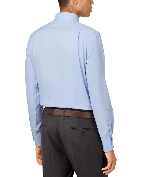Boggi Milano Non-iron Dobby Windsor Collar Dress Shirt