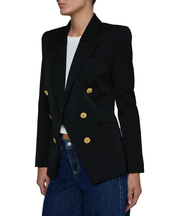 L'Agence Kyomi Double Breasted Blazer - Midnight