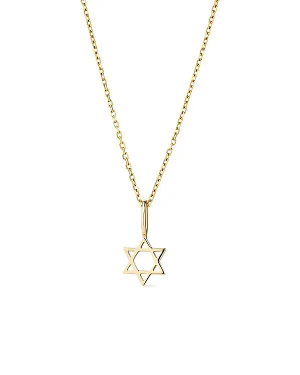 ANA LUISA Star Of David Necklace - Gold
